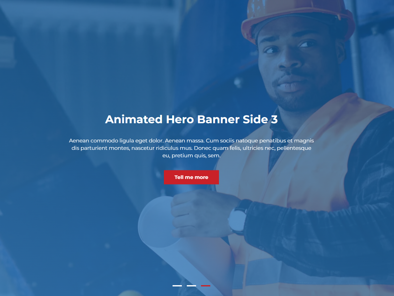 Animated Hero Banner Module by Rathidev It Solutions